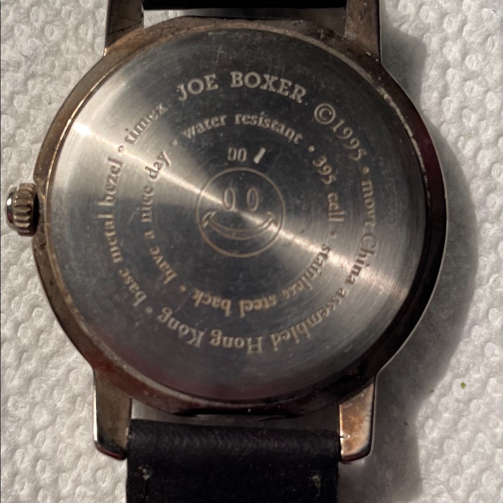 Joe Boxer Vintage Smiley Face Wrist Watch 1995 - Gem